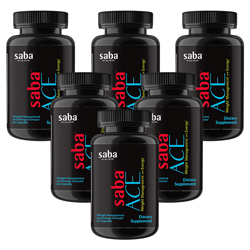 Saba ACE - 60 CT (6 Bottles) | Best Fat Burning Supplement